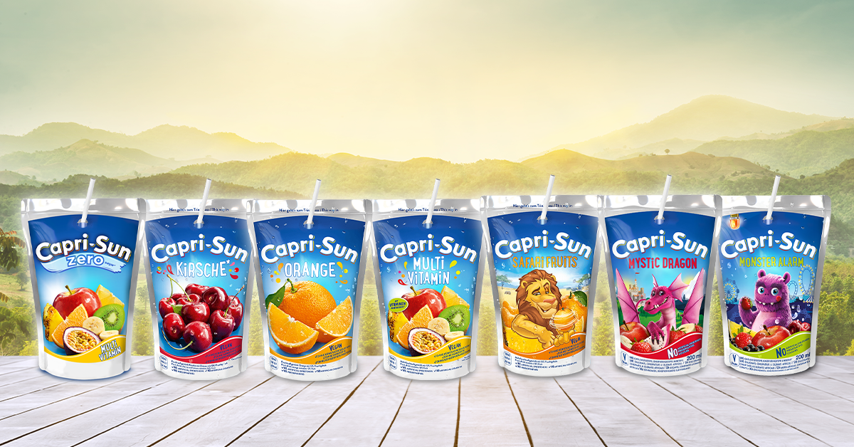 CAPRI – SUN: Fruit drinks with great taste and unique packaging ...